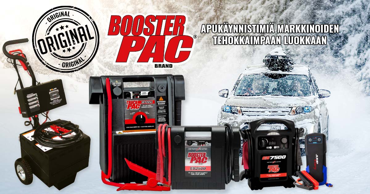 Booster Pac apukäynnistimet, alkuperäinen laadukas ja kestävä ...